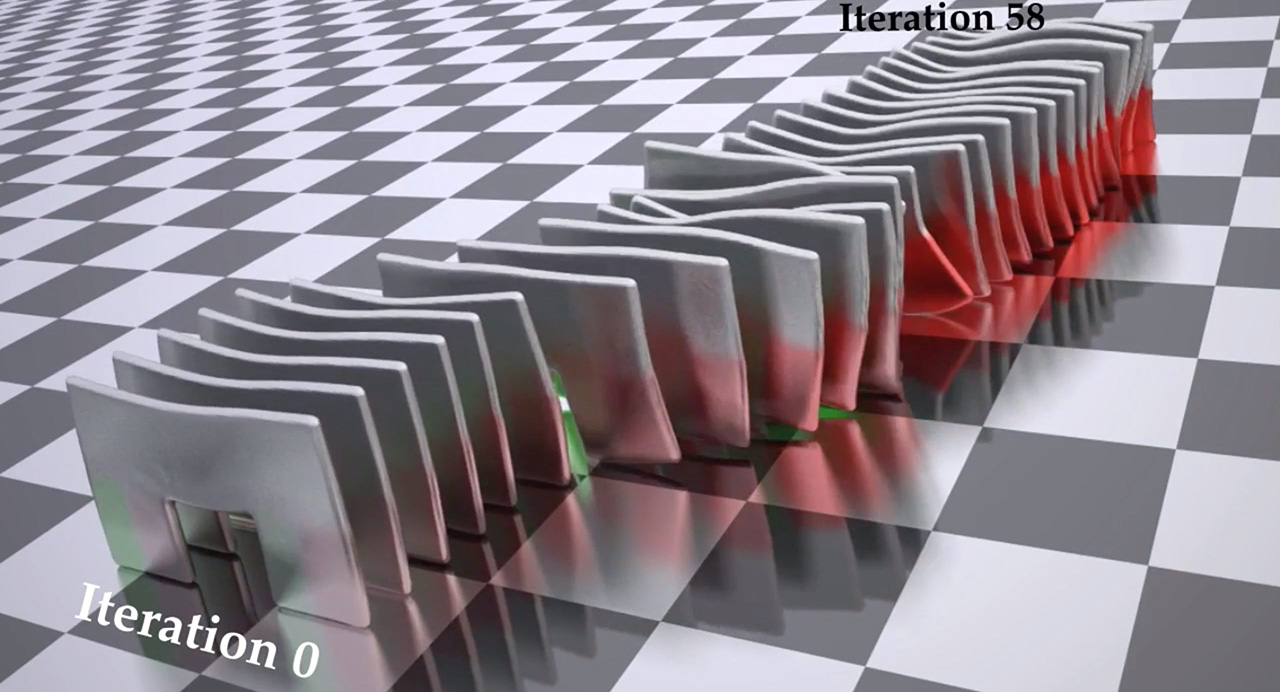 ChainQueen: A Real-Time Differentiable Physical Simulator for Soft Robotics | Yuanming Hu